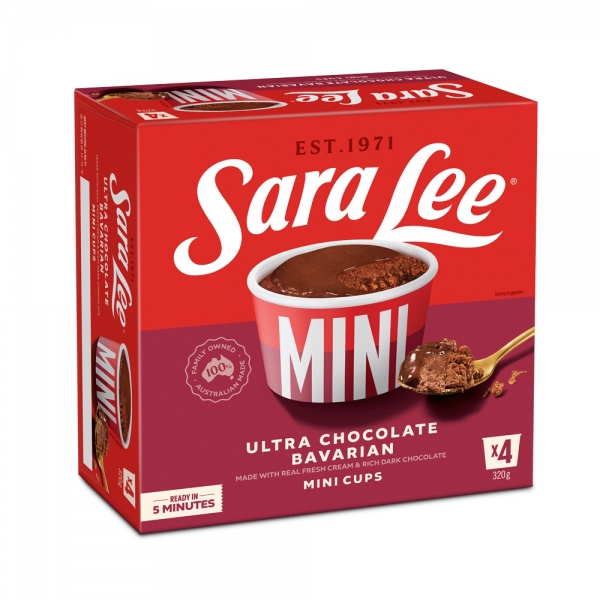 Sara Lee Mini Cups Chocolate Bavarian 320g | Adelaide's Finest Supermarkets