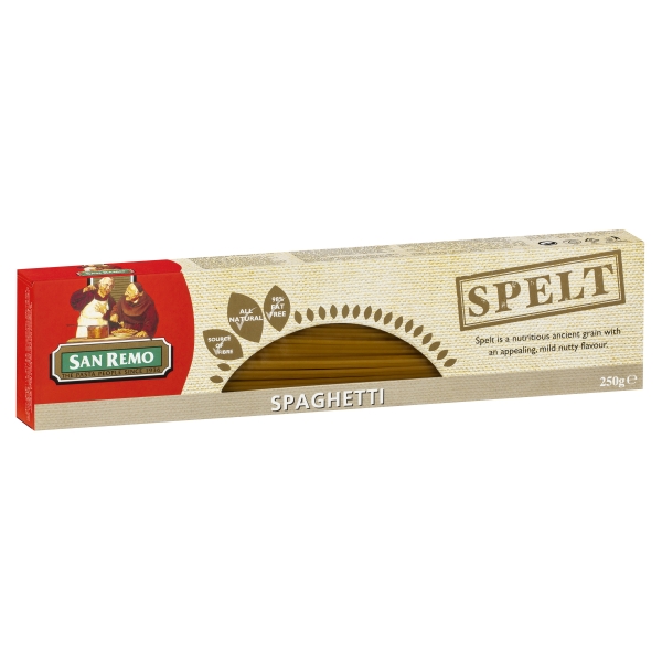 San Remo Spelt Spaghetti 250g | Adelaide's Finest Supermarkets