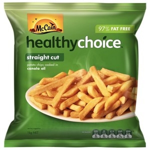 McCain Healthy Choice Straight Cut Chips 97% Fat Free 1kg | Adelaide's ...
