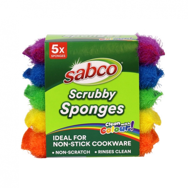 Sabco Sponge Scrubby 5 Pack | Adelaide's Finest Supermarkets