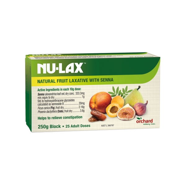 Nu-Lax Natural Fruit Laxative Block 250g | Adelaide's Finest Supermarkets