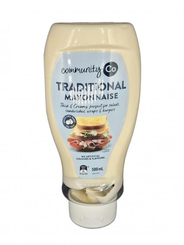 Community Co Traditional Mayonnaise 500ml | Adelaide's Finest Supermarkets