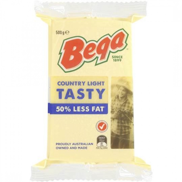 Bega Country Light Tasty 50% Less Fat Cheese Block 500g | Adelaide's ...