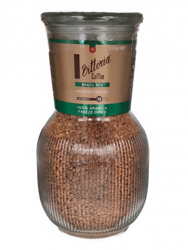 Vittoria Coffee Instant Brazil Rex Vase 300g | Adelaide's Finest ...