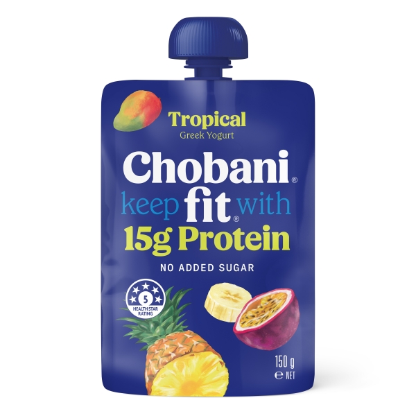 Chobani Fit Yoghurt Pouch Tropical 150g | Adelaide's Finest Supermarkets