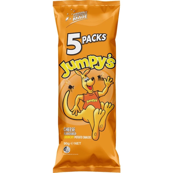 Jumpy's Potato Snacks Cheese 5 Pack 90g | Adelaide's Finest Supermarkets