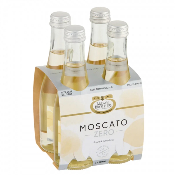 Brown Brothers Zero Alcohol Moscato 4 x 200ml | Adelaide's Finest ...