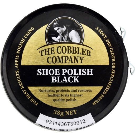 The Cobbler Company Shoe Polish Black 38g | Adelaide's Finest Supermarkets