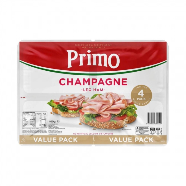 Primo Champagne Ham 4 Pack 400g | Adelaide's Finest Supermarkets