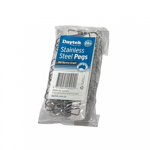 Daytek Pegs Stainless Steel 24 Pack | Adelaide's Finest Supermarkets