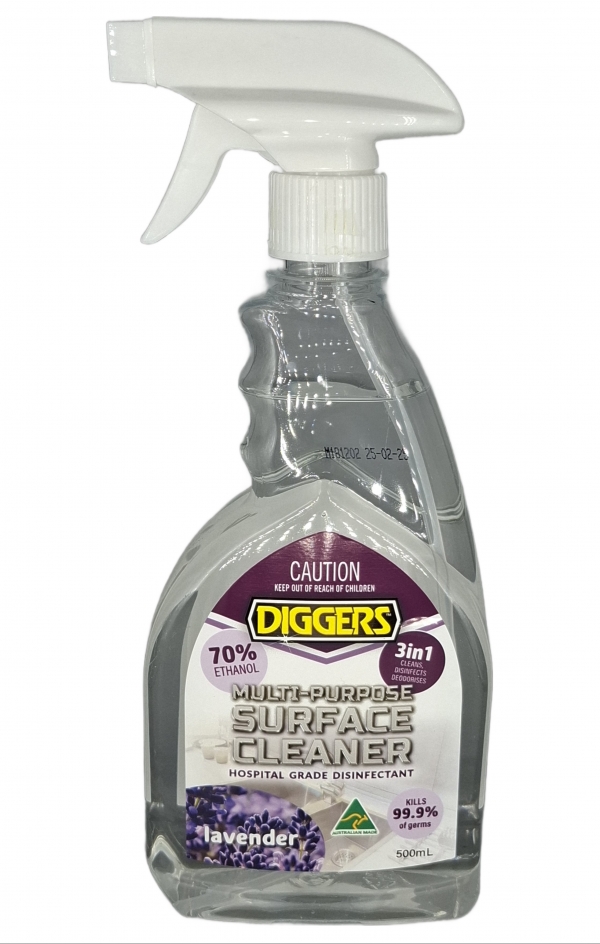 Diggers Multi Purpose Surface Cleaner Lavender Trigger Spray 500ml ...