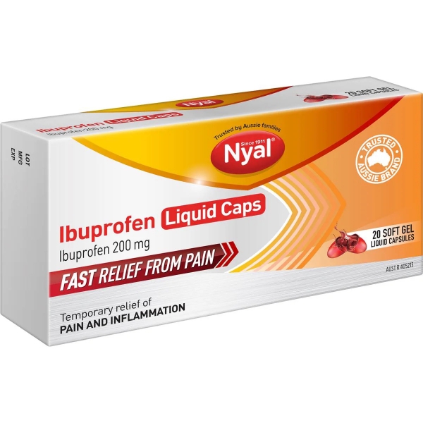 Nyal Ibuprofen Liquid Capsules 20 Pack | Adelaide's Finest Supermarkets