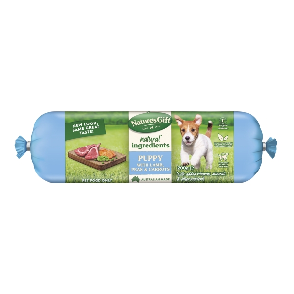 Nature's Gift Deli Puppy Roll Lamb Carrot & Pea 200g | Adelaide's ...
