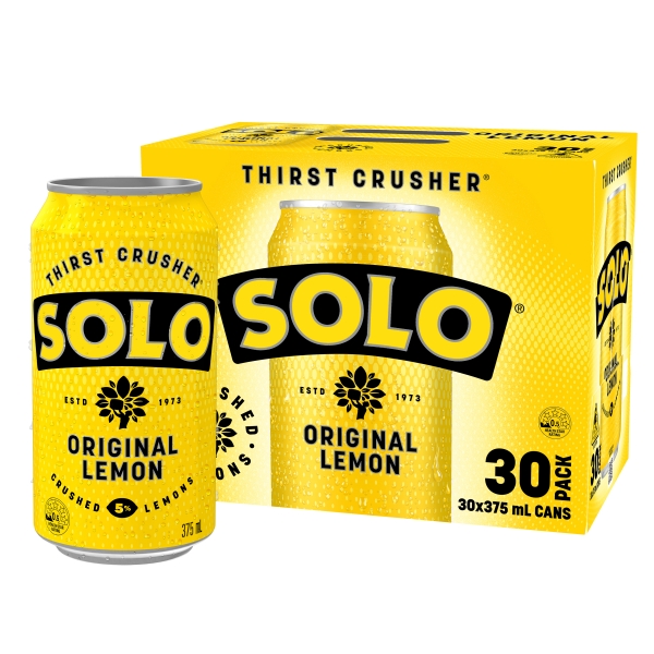 Solo Original Lemon 30 x 375ml Cans | Adelaide's Finest Supermarkets