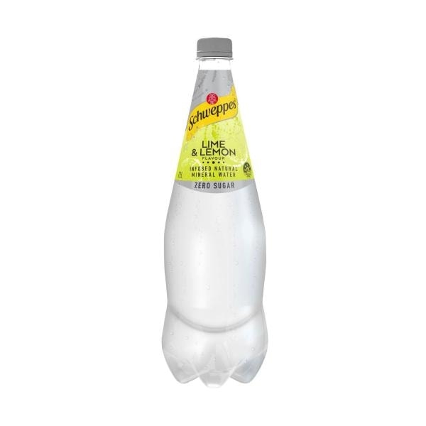 Schweppes Mineral Water Lime & Lemon 1.1lt | Adelaide's Finest Supermarkets