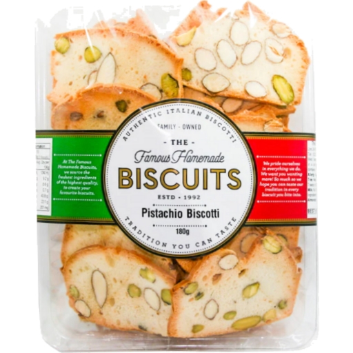 Famous Homemade Biscuits Pistachio Biscotti 150g | Adelaide's Finest ...