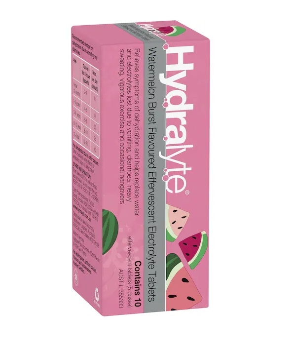 Hydralyte Effervescent Tablets Watermelon 10 Pack | Adelaide's Finest ...