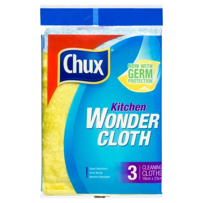 Chux Wonder Cloth Kitchen 3 Pack | Adelaide's Finest Supermarkets