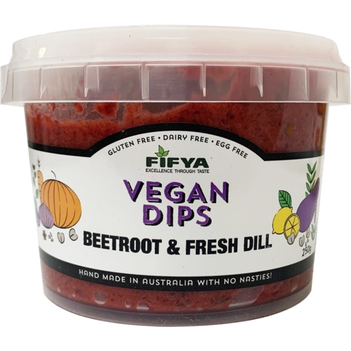 Fifya Vegan Dip Beetroot & Fresh Dill 250g | Adelaide's Finest Supermarkets
