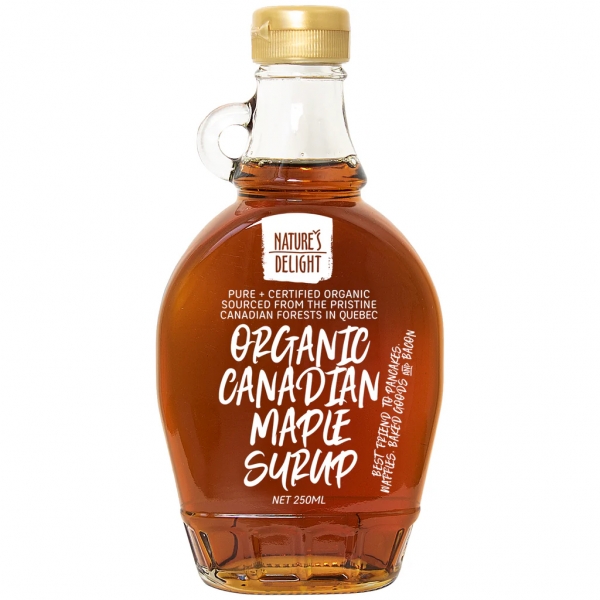 Nature's Delight Organic Pure Canadian Maple Syrup 250ml | Adelaide's ...