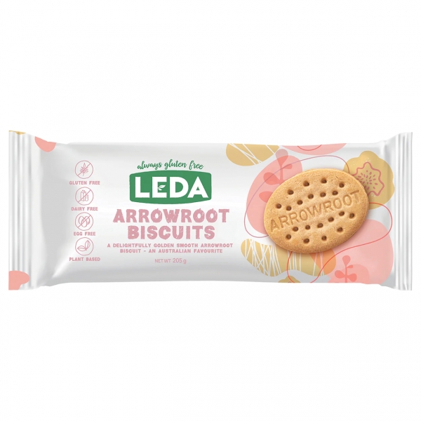 Leda Arrowroot Biscuits Gluten Free 205g | Adelaide's Finest Supermarkets