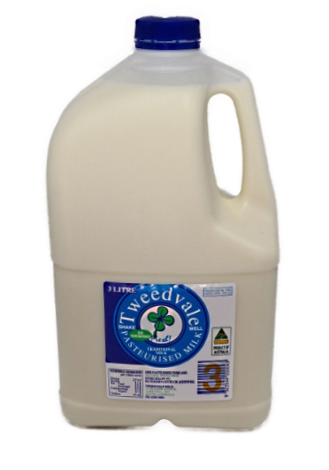 Tweedvale Full Cream Milk Unhomogenised 3lt | Adelaide's Finest ...