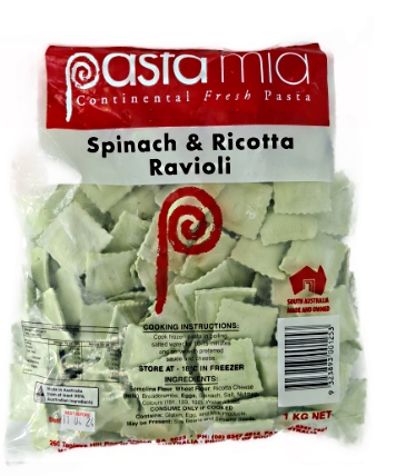 Pasta Mia Frozen Spinach & Ricotta Ravioli 1kg | Adelaide's Finest ...