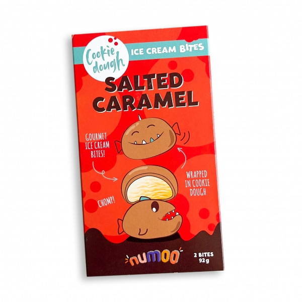 Numoo Cookie Dough Bites Salted Caramel 2 Pack 92g | Adelaide's Finest ...