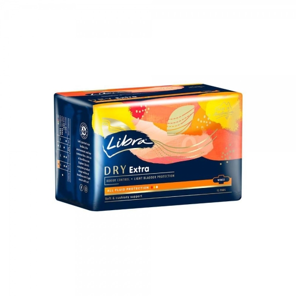 Libra Dry Extra Pads With Wings 12 Pack | Adelaide's Finest Supermarkets