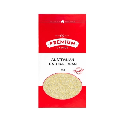 Premium Choice Natural Unprocessed Bran 250g | Adelaide's Finest ...