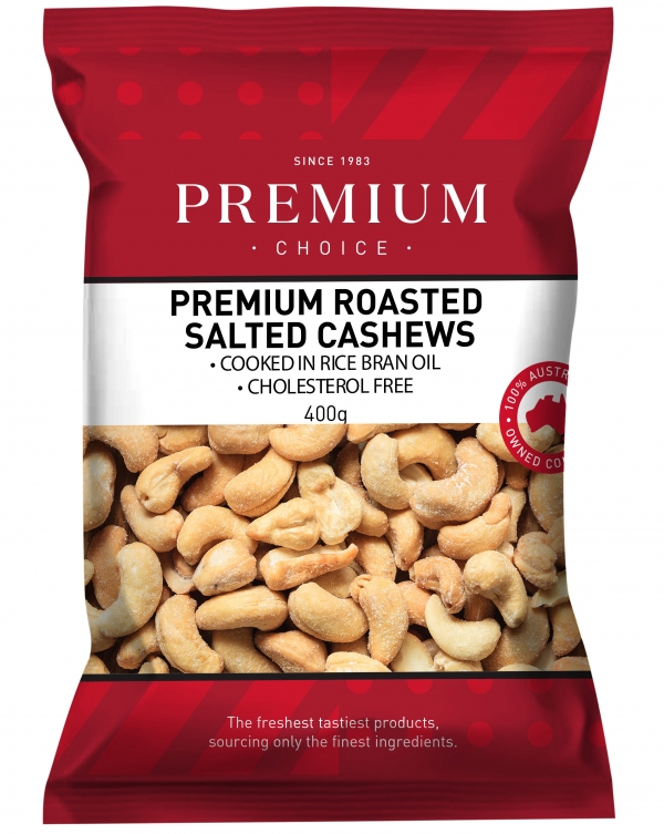 Premium Choice Cashews Roasted Salted 400g | Adelaide's Finest Supermarkets