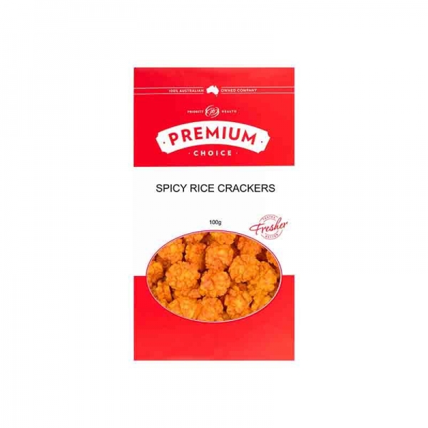 Premium Choice Rice Crackers Spicy 100g | Adelaide's Finest Supermarkets