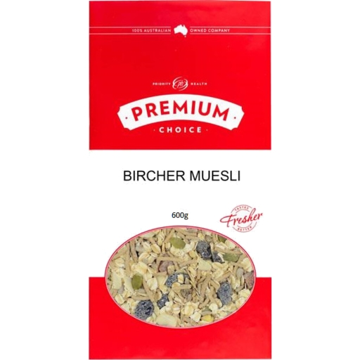 Premium Choice Toasted Australian Bircher Muesli 600g | Adelaide's ...