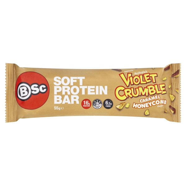 BSC Soft Protein Bar Violet Crumble 55g | Adelaide's Finest Supermarkets