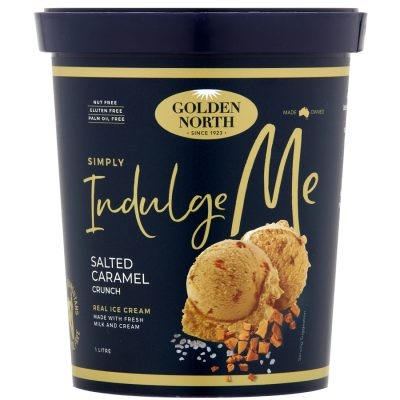 Golden North Ice Cream Simply Indulge Salted Caramel 1lt | Adelaide's ...