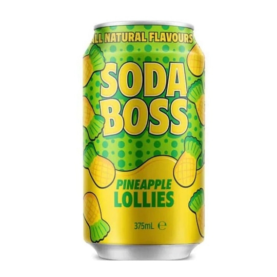 Soda Boss Pineapple Lollies 375ml | Adelaide's Finest Supermarkets