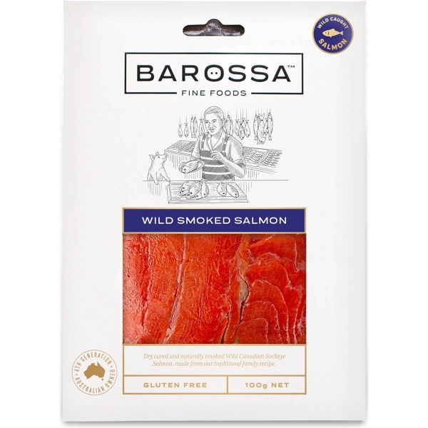 Barossa Fine Foods Wild Smoked Salmon 100g | Adelaide's Finest Supermarkets