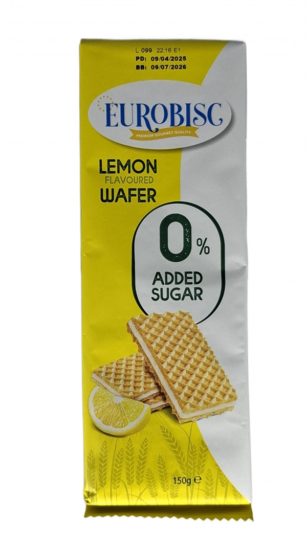 Eurobisc Wafer 0% Added Sugar Lemon 150g | Adelaide's Finest Supermarkets