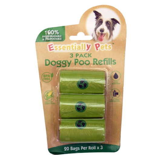 Essentially Pets Bio Poo Bags Refill 3 Pack | Adelaide's Finest ...