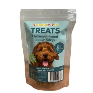 Essentially Pets Dog Treat Sticks Chicken & Peanut Butter 170g ...