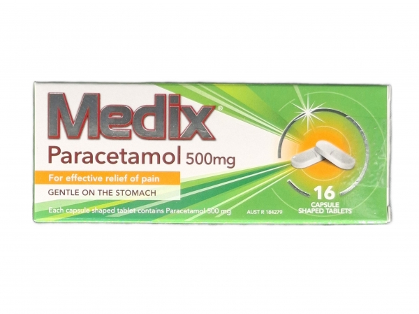 Medix Paracetamol Caplets 16 Pack | Adelaide's Finest Supermarkets