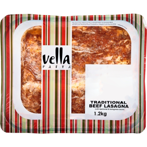 Vella Traditional Beef Lasagna 1.2kg | Adelaide's Finest Supermarkets