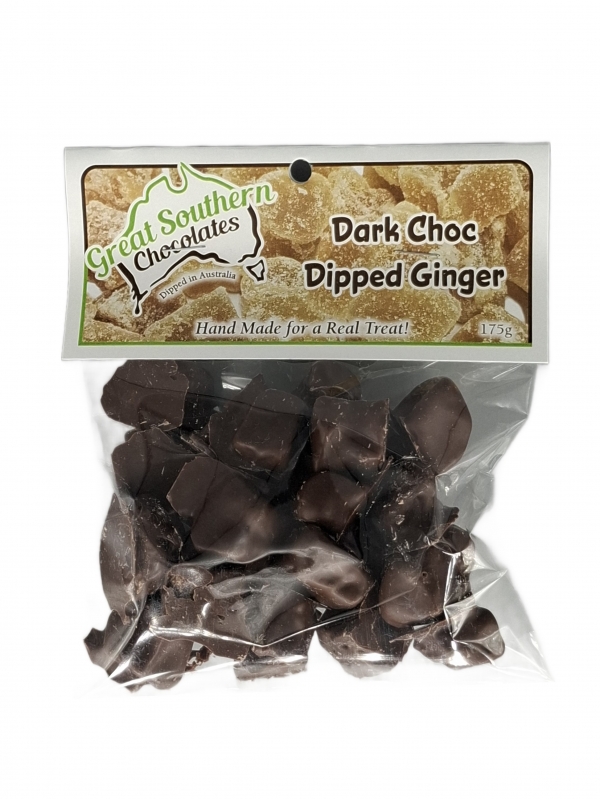 Great Southern Chocolates Dark Choc Dipped Ginger 175g | Adelaide's ...