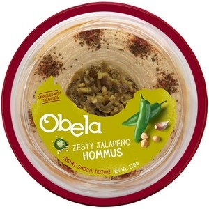 Obela Hommus Green Zest Jalapenos 220g | Adelaide's Finest Supermarkets