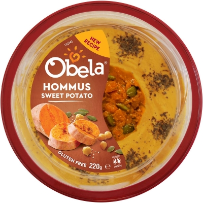 Obela Hommus Garnished Sweet Potato 220g | Adelaide's Finest Supermarkets