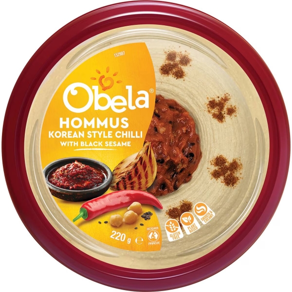 Obela Hommus Korean Style Chilli 220g | Adelaide's Finest Supermarkets