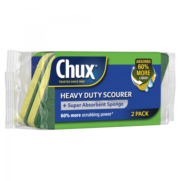 Chux Scourer Sponge Heavy Duty 2 Pack | Adelaide's Finest Supermarkets