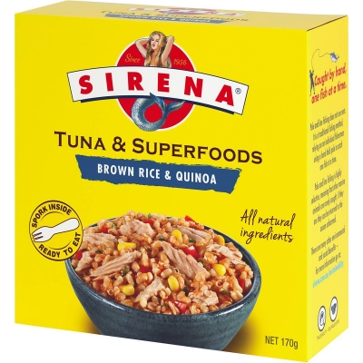 Sirena Tuna & Superfoods Brown Rice & Quinoa 170g | Adelaide's Finest ...