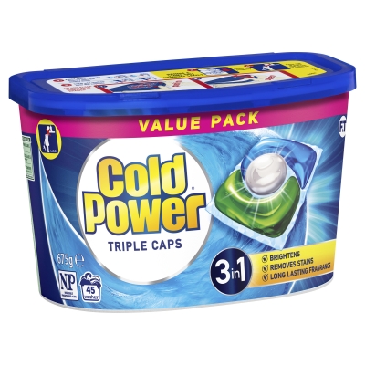 Cold Power Laundry Triple Capsules 45 Pack | Adelaide's Finest Supermarkets