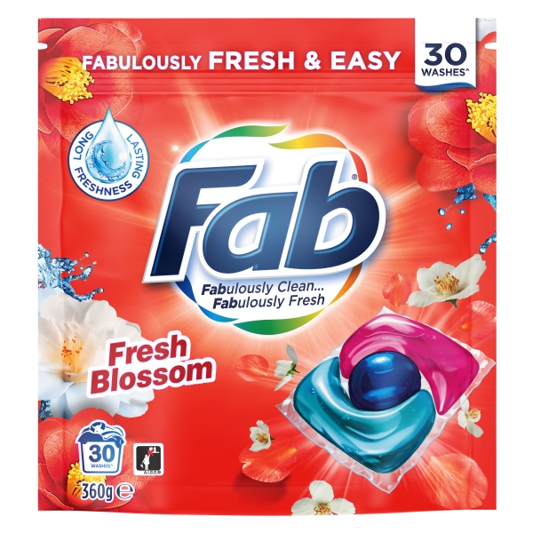 Fab Laundry Capsules Fresh Blossom 30 Pack | Adelaide's Finest Supermarkets